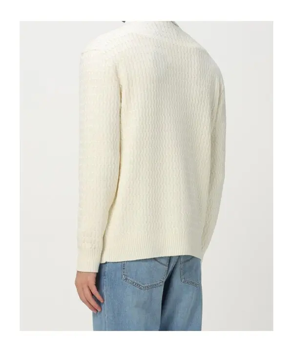 Tagliatore Long-sleeved Collared Cardigan - White
