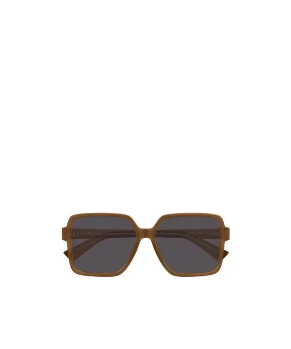 Bottega Veneta Square Frame Sunglasses - Brown