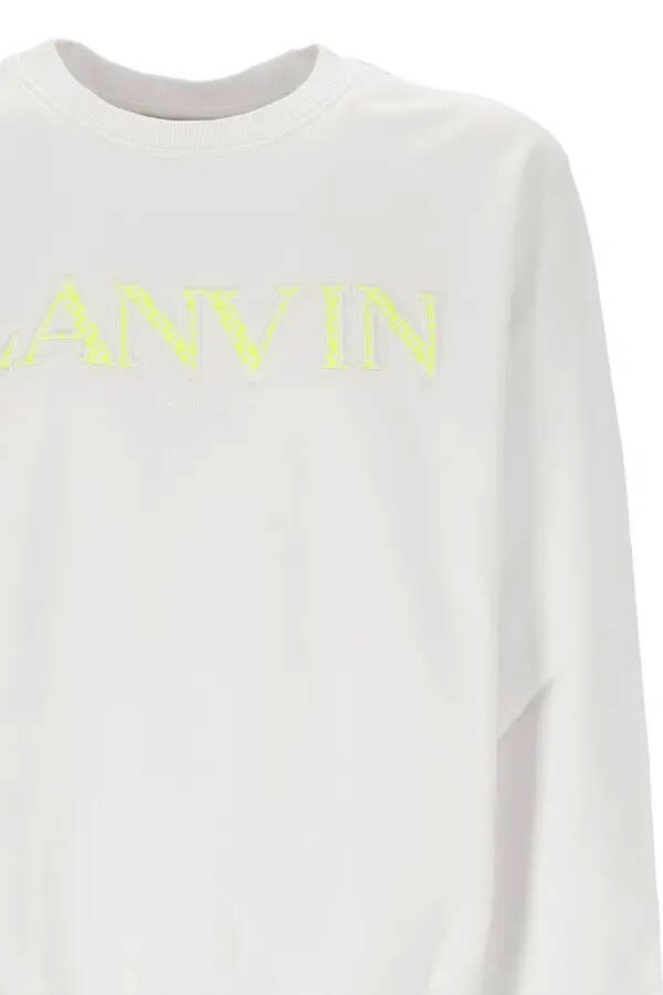 LANVIN Logo Embroidered Crewneck Sweatshirt