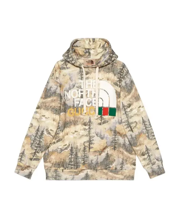Gucci The North Face Logo-print Cotton Hoodie