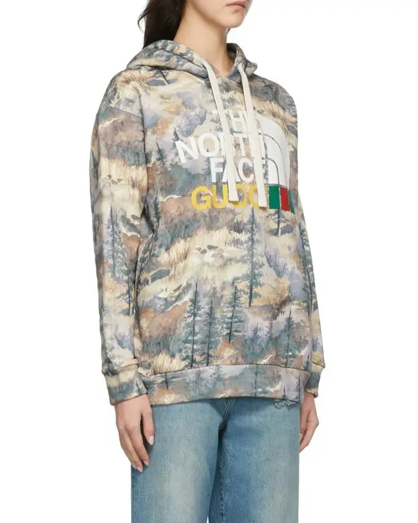 Gucci The North Face Logo-print Cotton Hoodie
