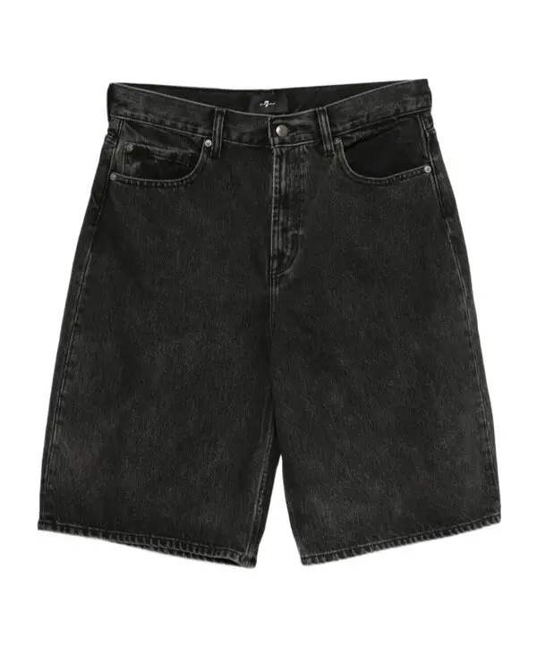 7 For All Mankind Wide-leg Denim Shorts