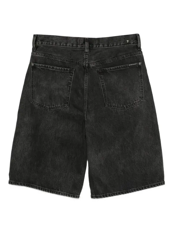 7 For All Mankind Wide-leg Denim Shorts