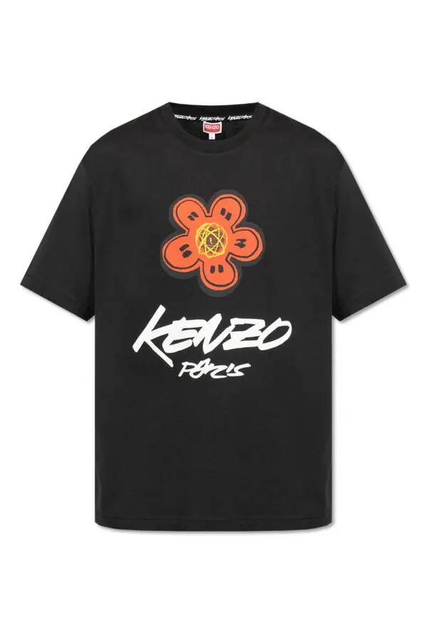 Kenzo Logo Printed Crewneck T-shirt