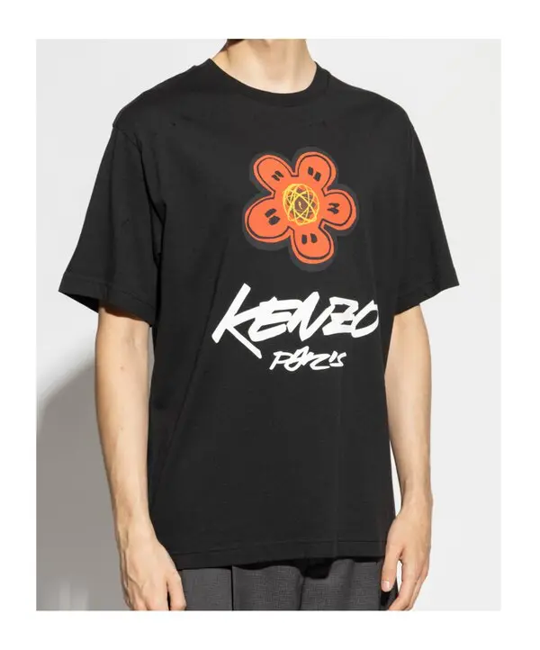 Kenzo Logo Printed Crewneck T-shirt