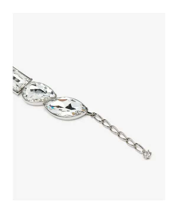 Alexander McQueen Crystal Embellished Cocktail Bracelet