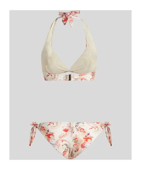 Etro Paisley Printed Bikini - Nude