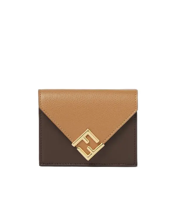 Fendi Ff Diamonds Tri-fold Wallet - Brown