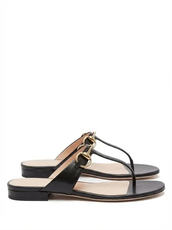 Gucci Lady Horsebit Thong Sandals