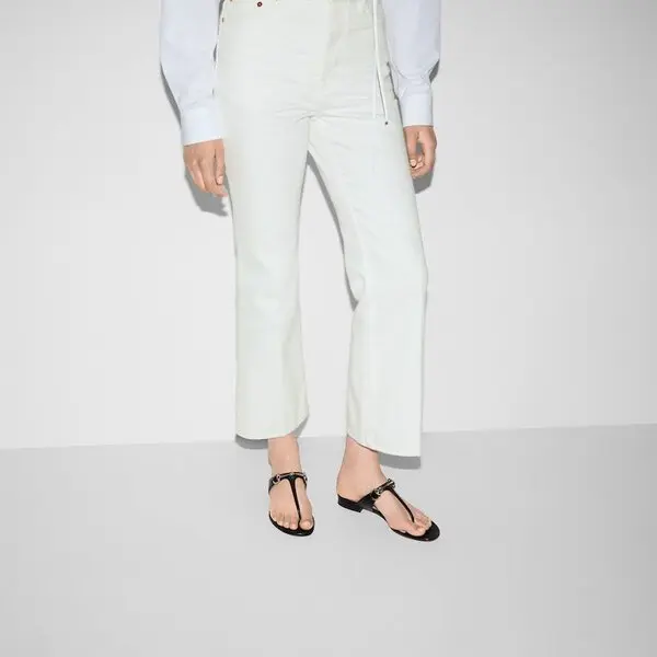Gucci Lady Horsebit Detailed Thong Sandals