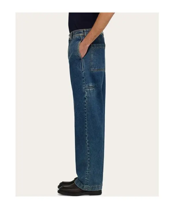 FERRAGAMO Work-inspired Straight-leg Jeans