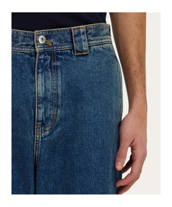 FERRAGAMO Work-inspired Straight-leg Jeans