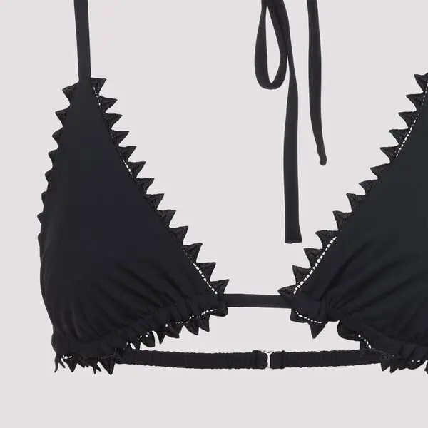 Jacquemus The Picot Bikini Top - Black