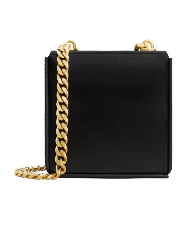 Celine Mini Box Triomphe Bag In Shiny Calfskin