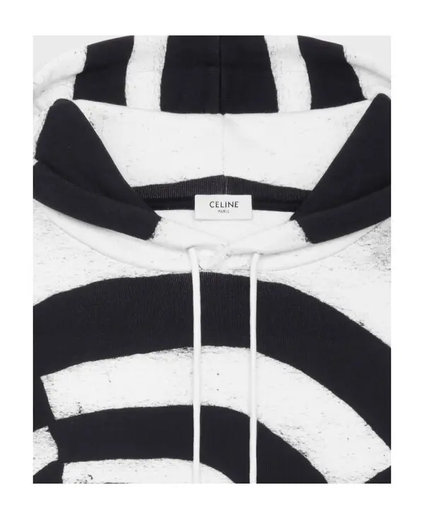 Celine Spider" Graphic Print Fleece Hoodie