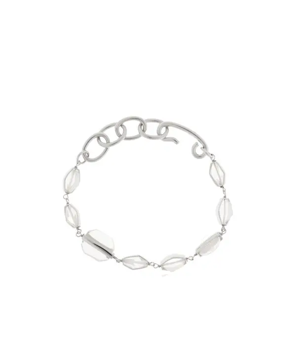 JIL SANDER Embellished Link Bracelet - Silver