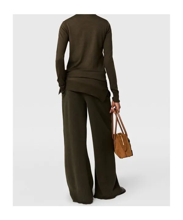 Stella McCartney Tie-front Crewneck Jumper - Olive