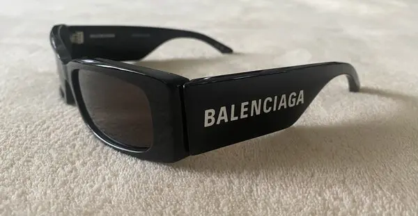 Balenciaga Rectangular Frame Sunglasses - Gray