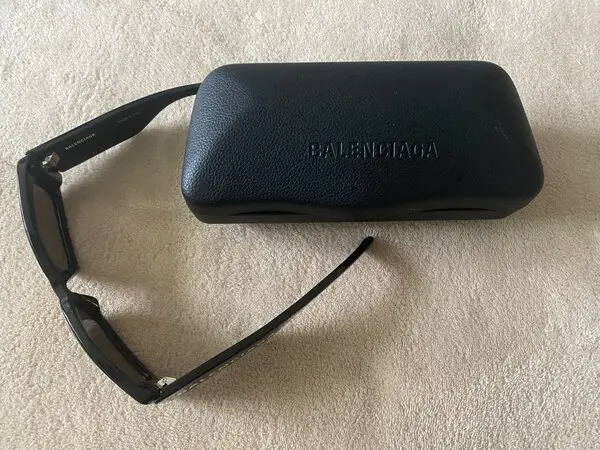 Balenciaga Rectangular Frame Sunglasses - Gray