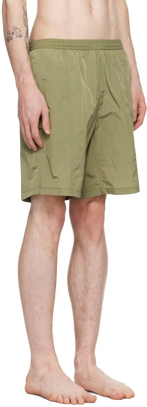 AMI Paris De Coeur Swim Shorts - Olive