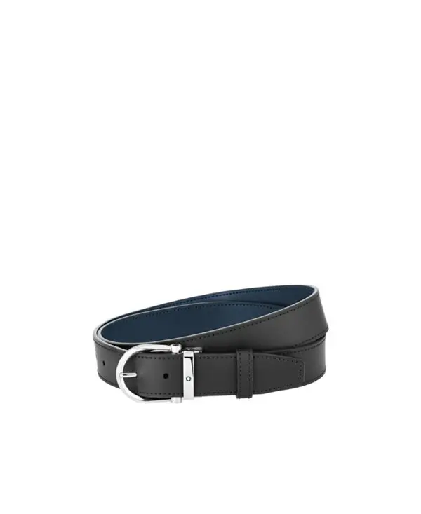 Montblanc Horseshoe Clasp Belt - Black