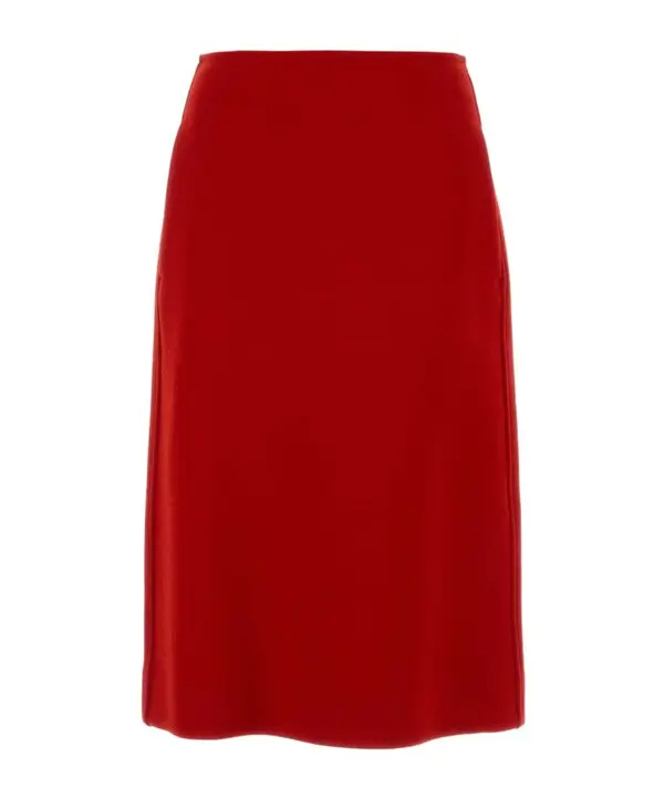 JIL SANDER Mini Pencil Skirt - Red