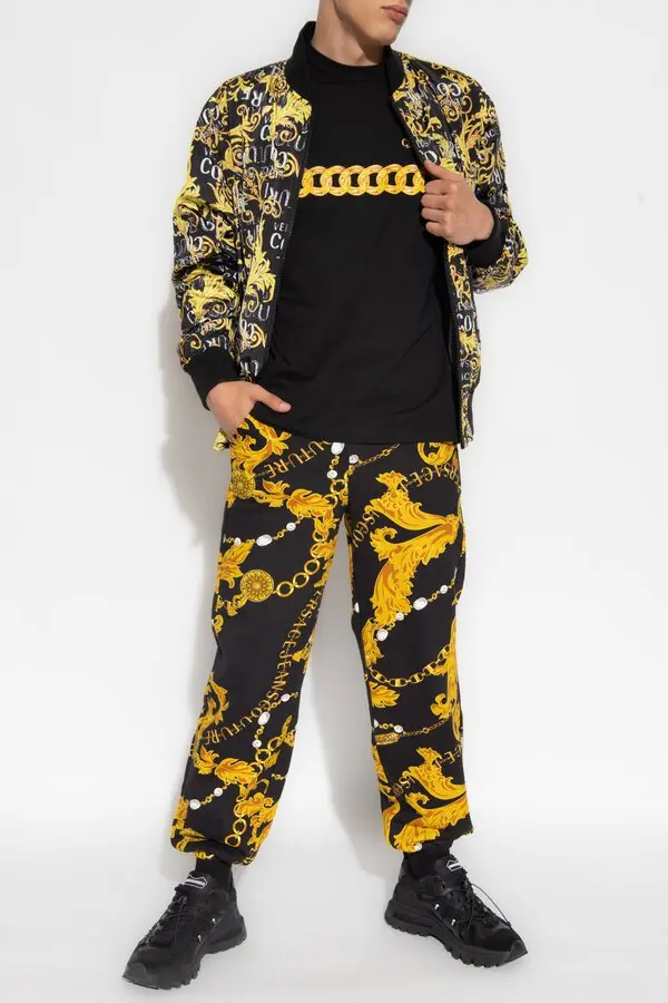 Versace Chain Printed Crewneck T-shirt