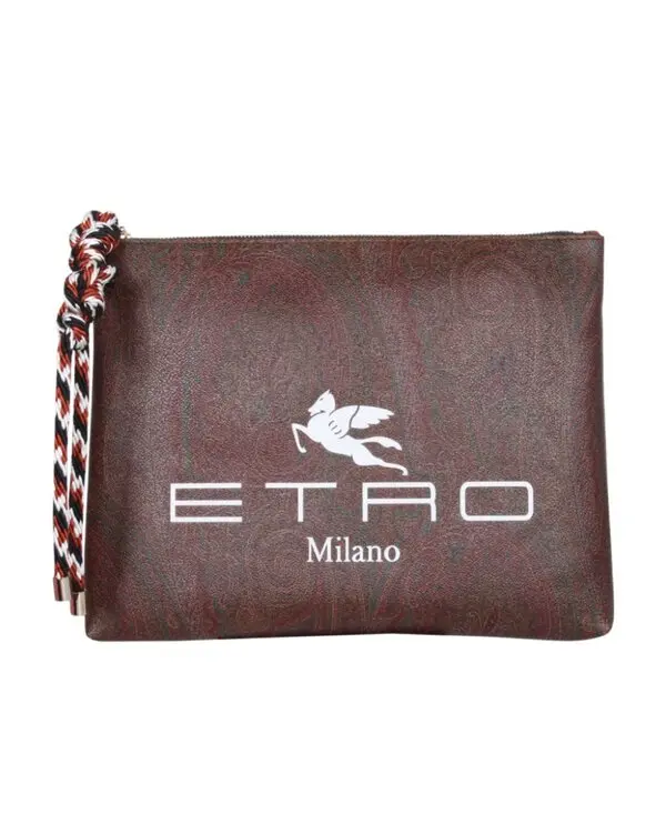 Etro Logo-print Clutch Bag