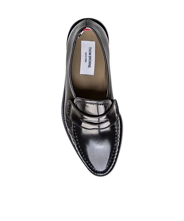 Thom Browne Ruched Detail Slip-on Loafers