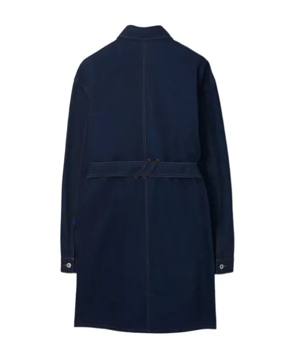 Burberry Belted Buttoned Denim Shirt Dress