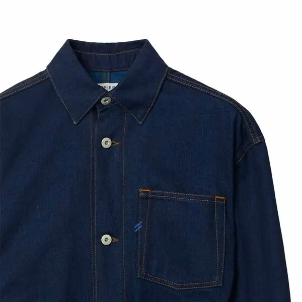 Burberry Belted Buttoned Denim Shirt Dress