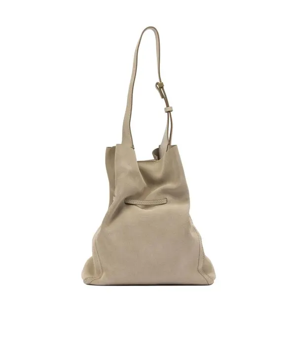 GIANNI CHIARINI Drawstring Shoulder Bag - Nude