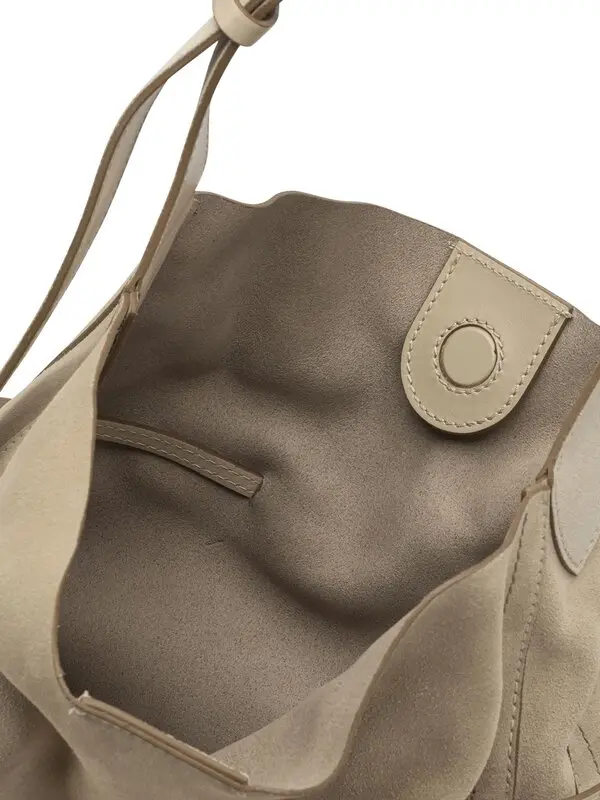 GIANNI CHIARINI Drawstring Shoulder Bag - Nude