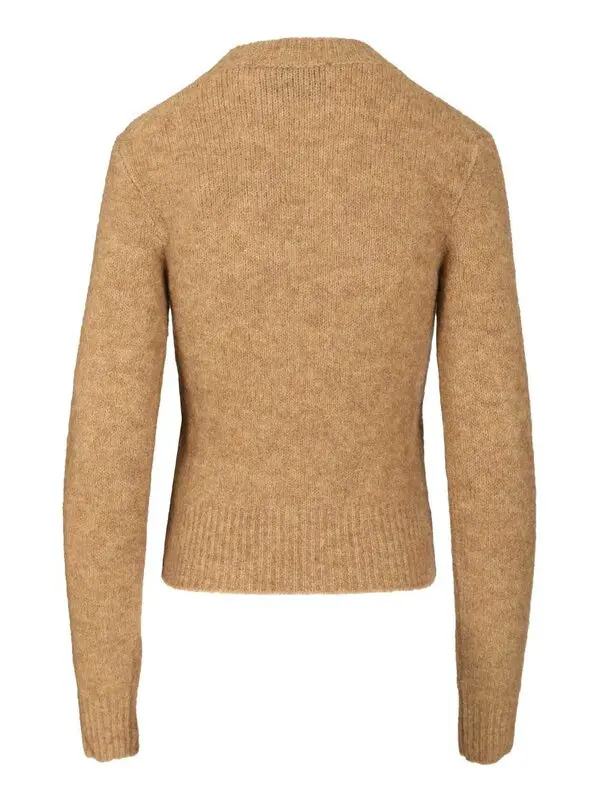 AMI Paris Round Neck Long Sleeve Sweater - No