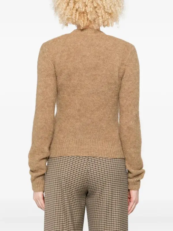 AMI Paris Round Neck Long Sleeve Sweater - No