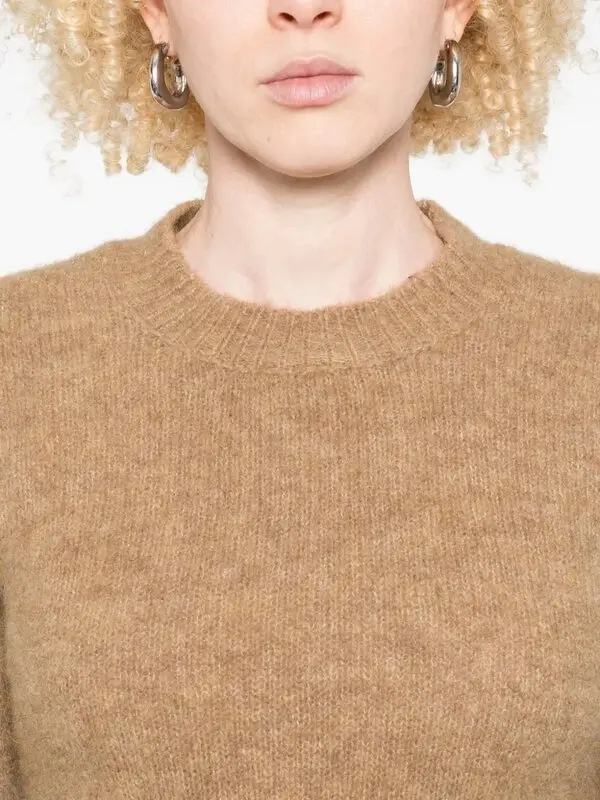 AMI Paris Round Neck Long Sleeve Sweater - No