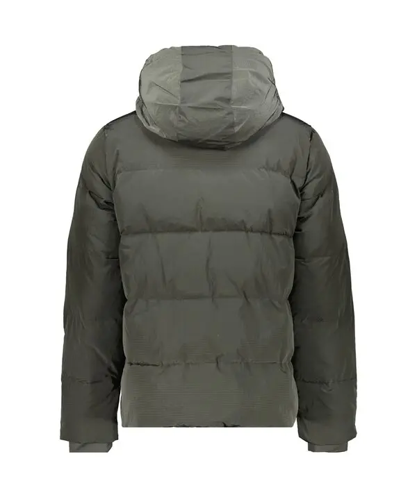 K-WAY Hooded Puffer Down Jacket - Black