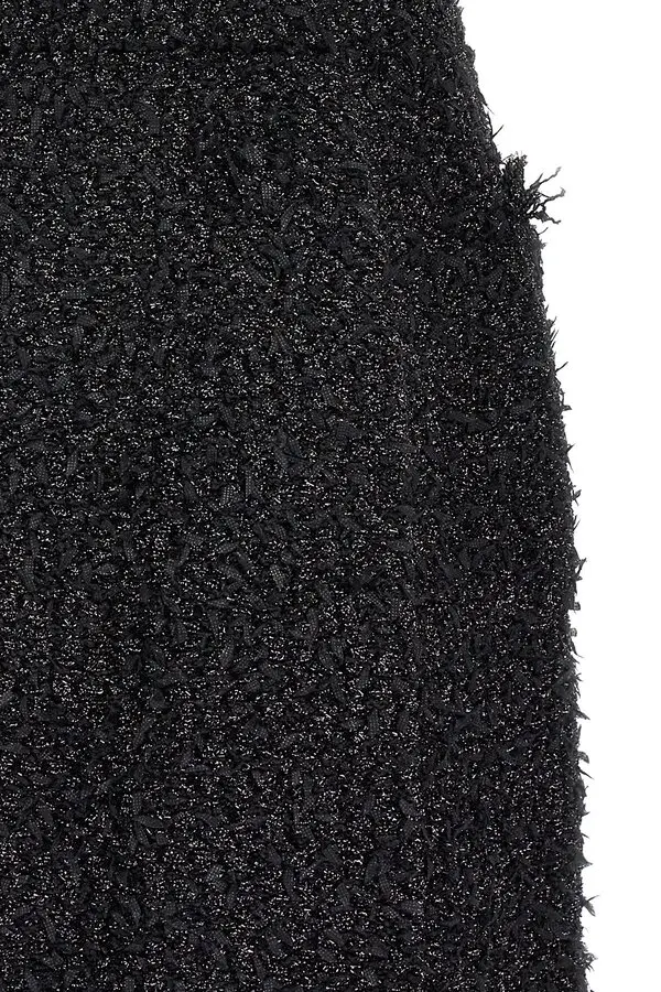 Gucci Tweed Mini Skirt With Double G Buckle Detail