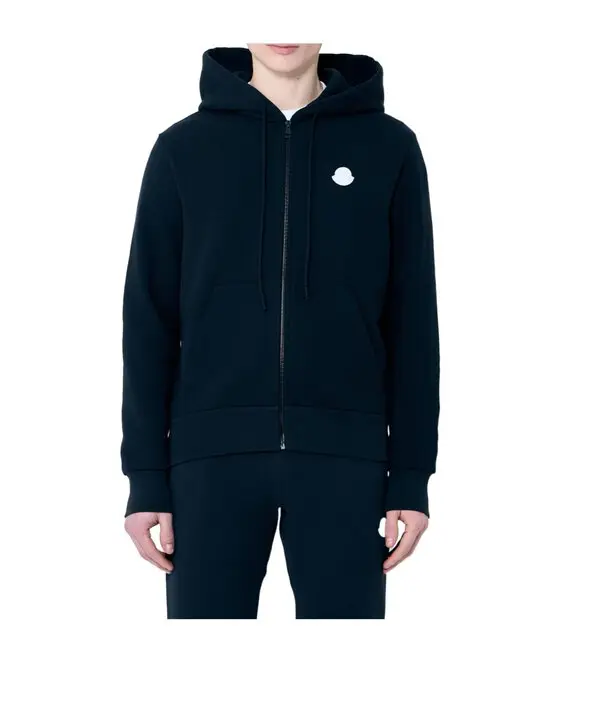 Moncler Logo Patch Drawstring Hoodie