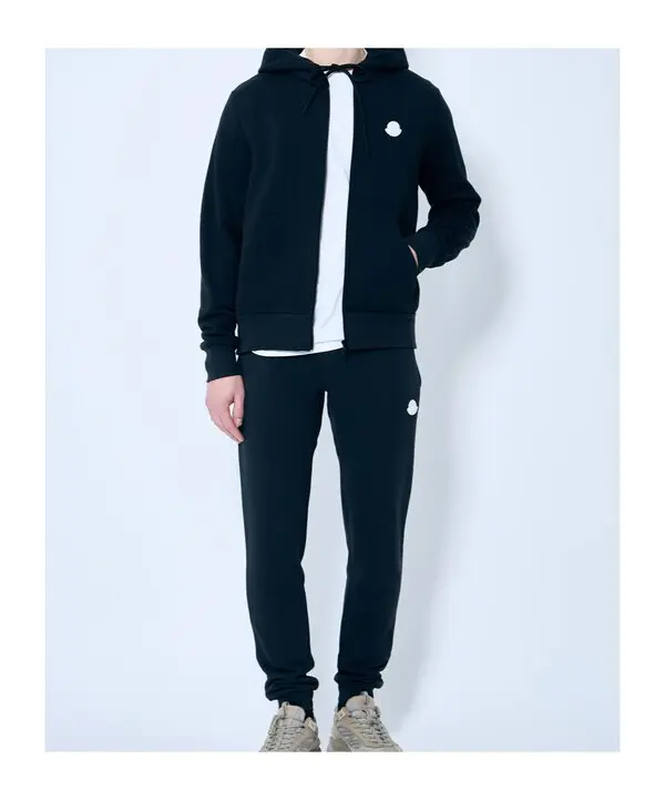 Moncler Logo Patch Drawstring Hoodie