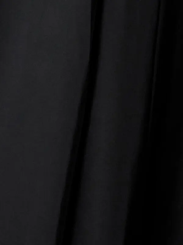 MAISON MARGIELA High Waist Pleated A-line Skirt With Raw Edge Hem