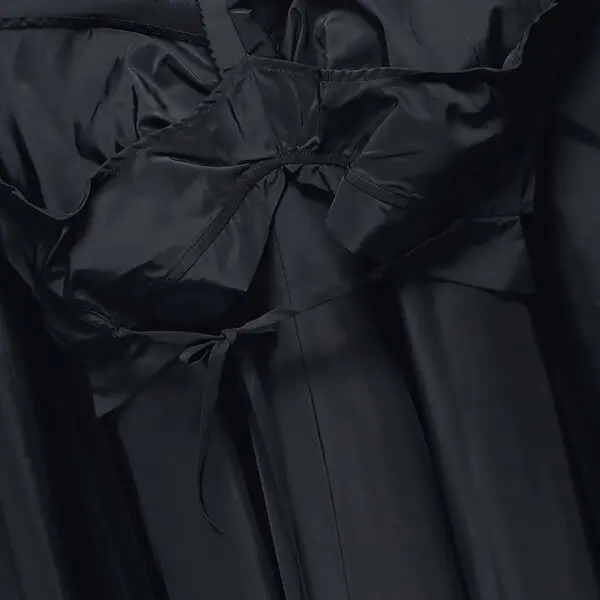 MAISON MARGIELA High Waist Pleated A-line Skirt With Raw Edge Hem
