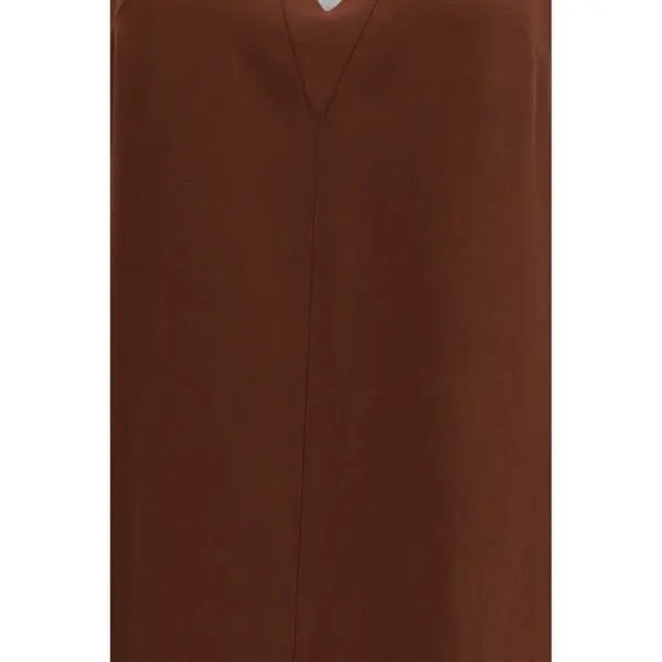 Brunello Cucinelli Sleeveless V-neck Dress