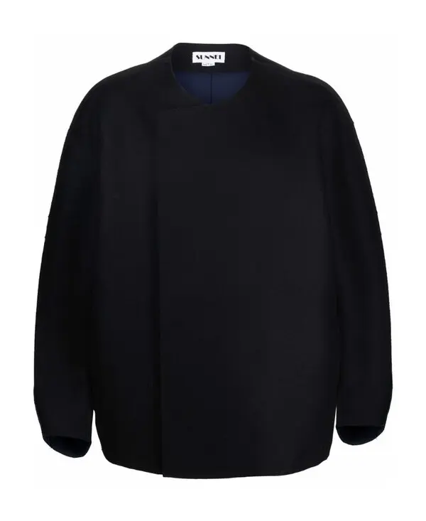 Sunnei Asymmetrical Round-collar Jacket
