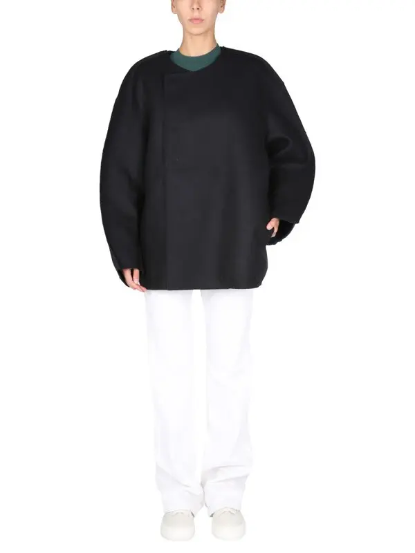 Sunnei Asymmetrical Round-collar Jacket