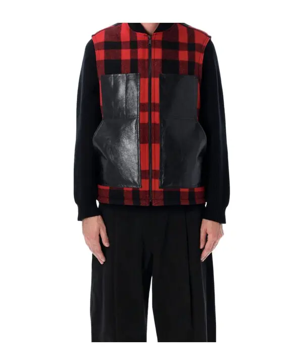 Junya Watanabe Checked Zip-up Jacket
