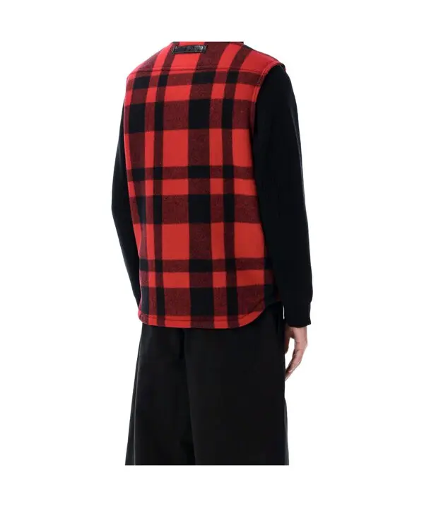 Junya Watanabe Checked Zip-up Jacket