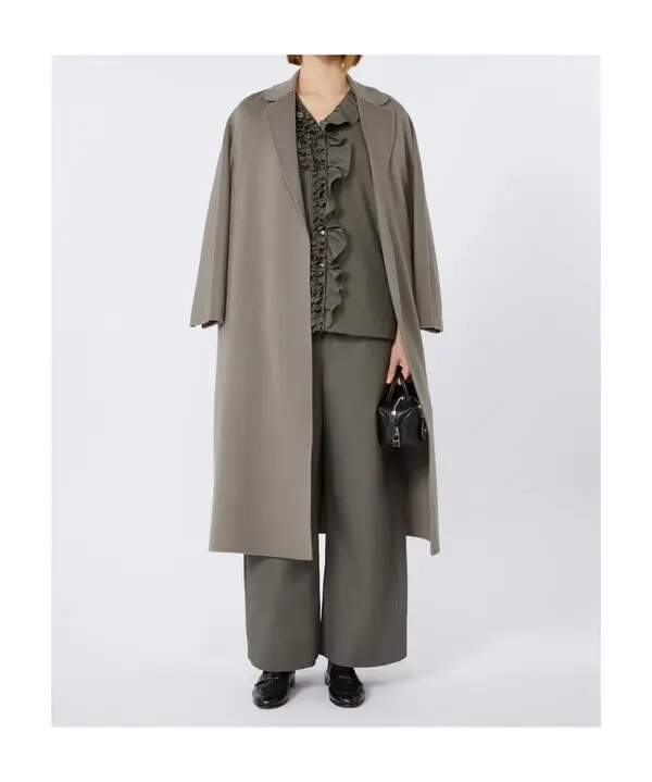 Max Mara Cotton Drawstring Trousers - Medium Gray