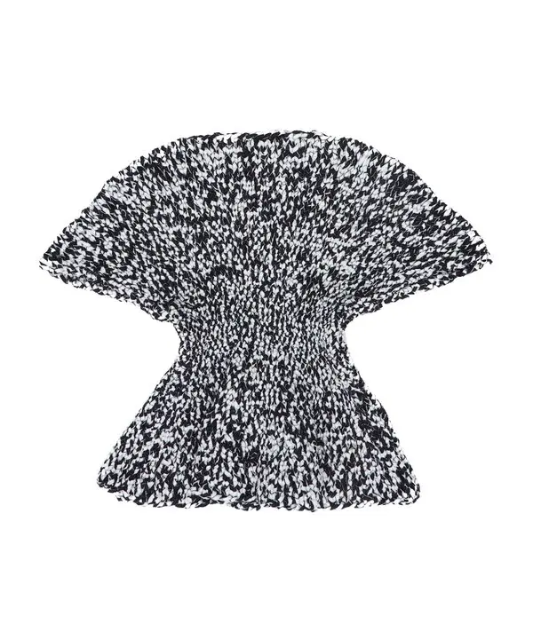Khaite Mathilde Bubble-sleeve Peplum Top