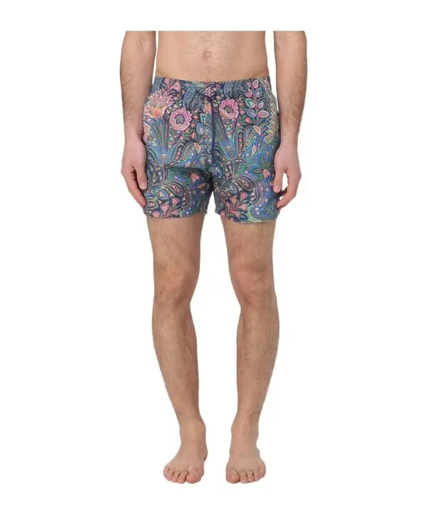 Etro Paisley Printed Swim Shorts - Nude